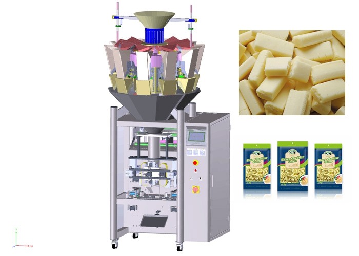 Double Servo Motor Automatic Packing Machine , High Speed Cheese ...